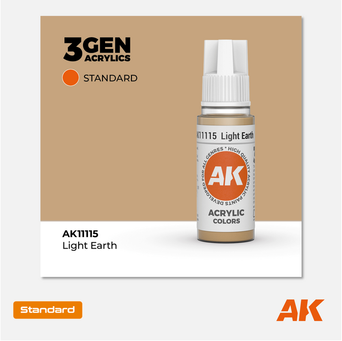 AK Interactive 3Gen Acrylics - AK11115 - Light Earth – Gothaforce
