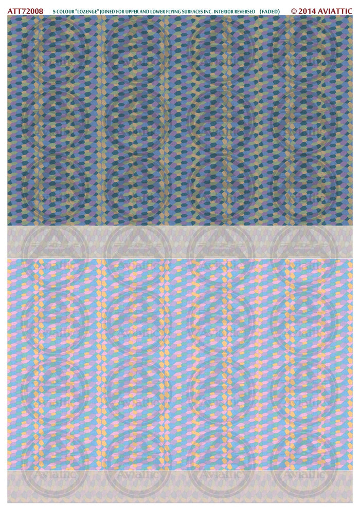 1/72 - 5 colour lozenge - joined - upper and lower flying surfaces - i ...