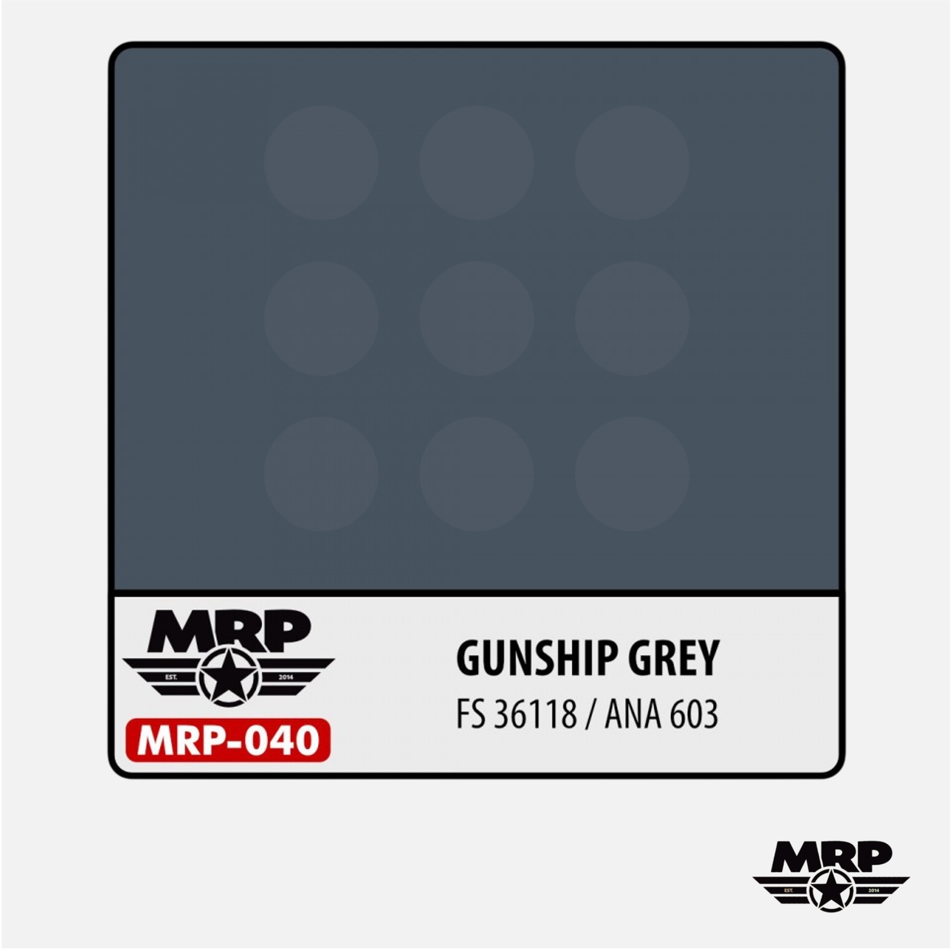 Mr.Paint - MRP-040 Gunship Grey - FS 36118, ANA 603 – Gothaforce