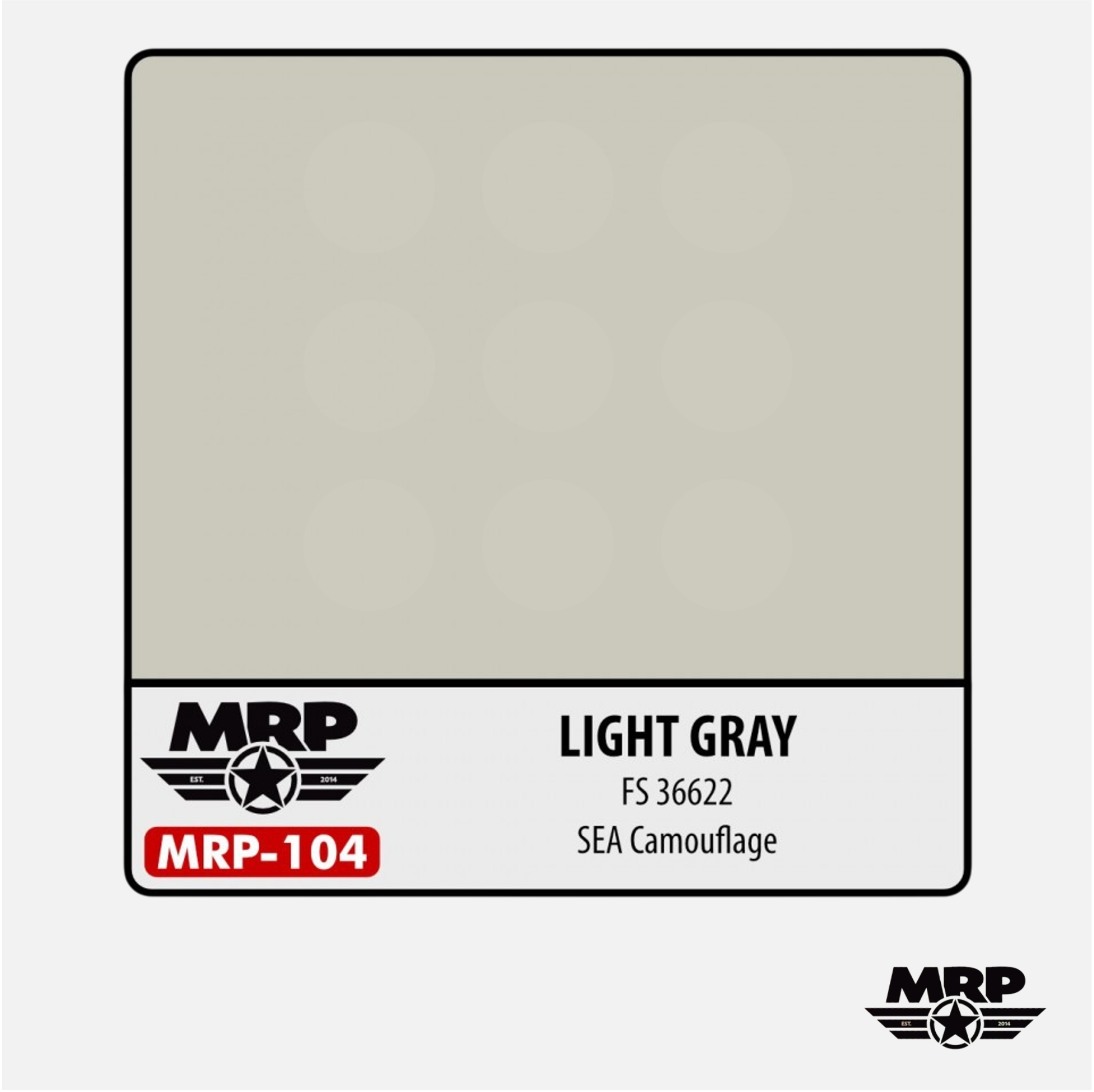 Mr.Paint - MRP-104 Light Gray - FS 36622 SEA Camouflage – Gothaforce