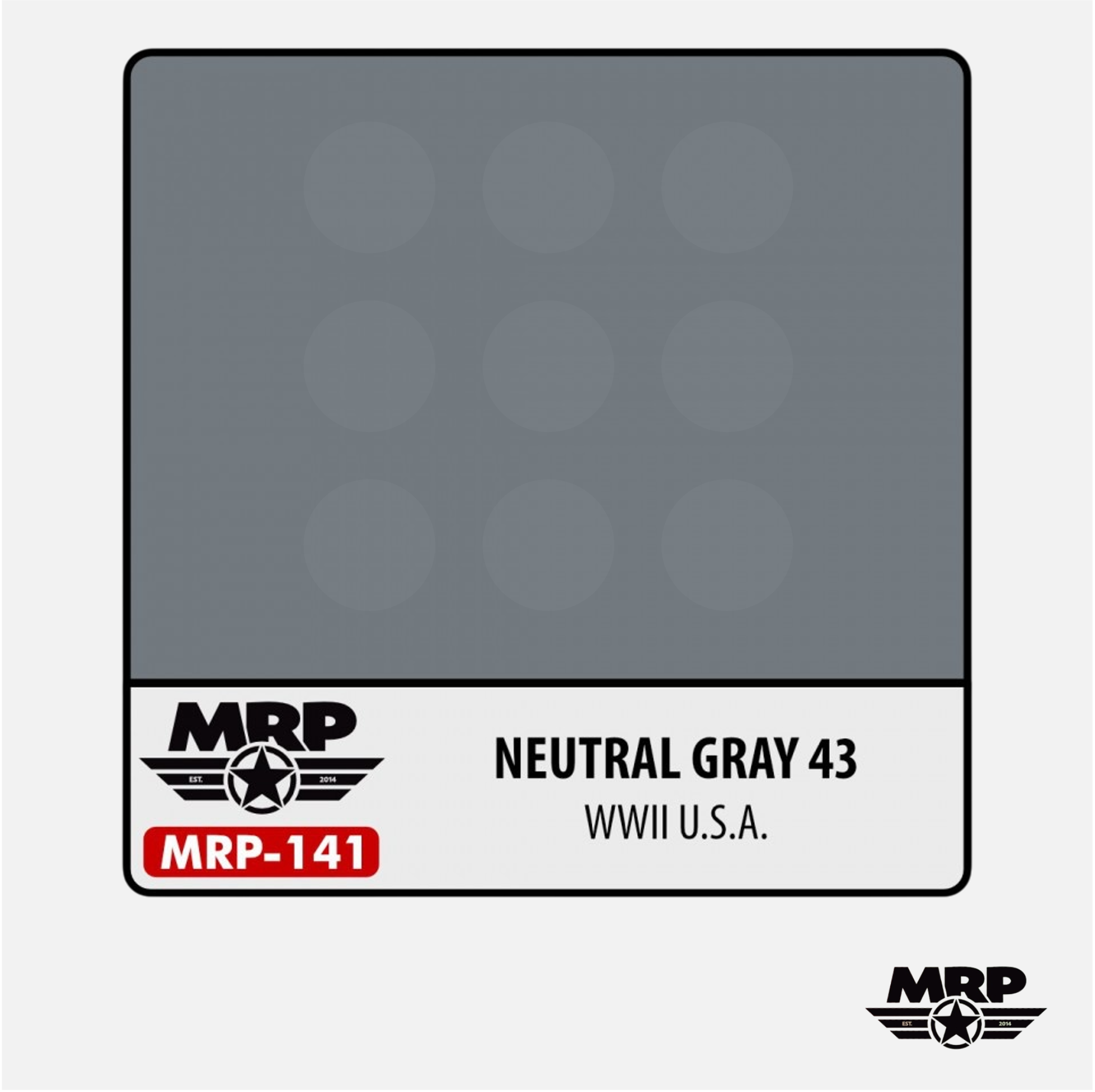 Mr.Paint - MRP-141 Neutral Gray 43 - WWII U.S.A. – Gothaforce